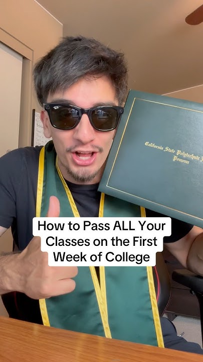 How to Pass ALL Your Classes on the First Week of College - YouTube
