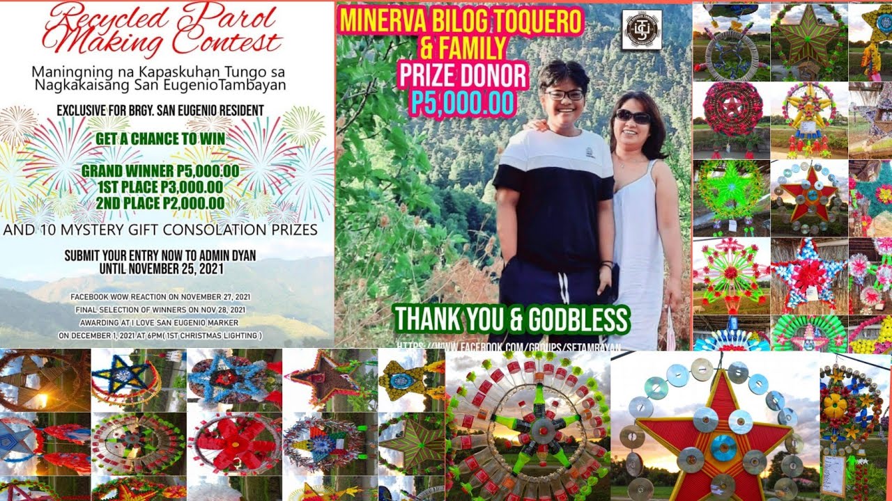 CHRISTMAS VILLAGE AND PAROL MAKING CONTEST USING RECYCLED MATERIALS ...