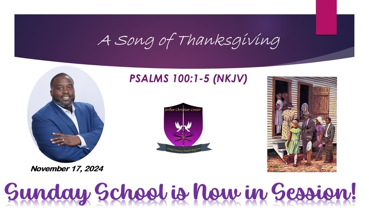 International Sunday School Lesson - November 17, 2024 - A Song of ...