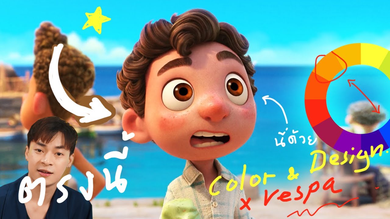 แอบเจอความลับกับสีในเรื่อง Luca AD - YouTube