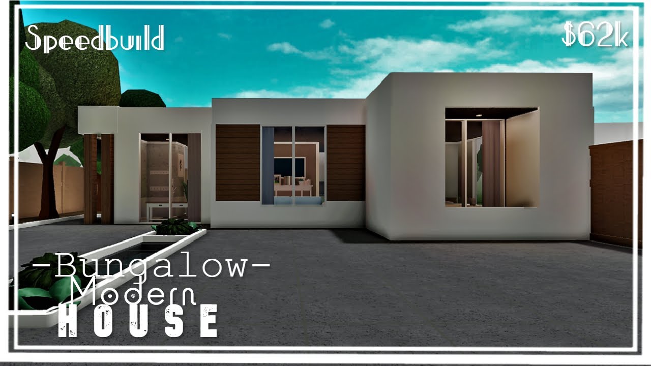 Bungalow Modern House| Welcome To Bloxburg| justkely - YouTube