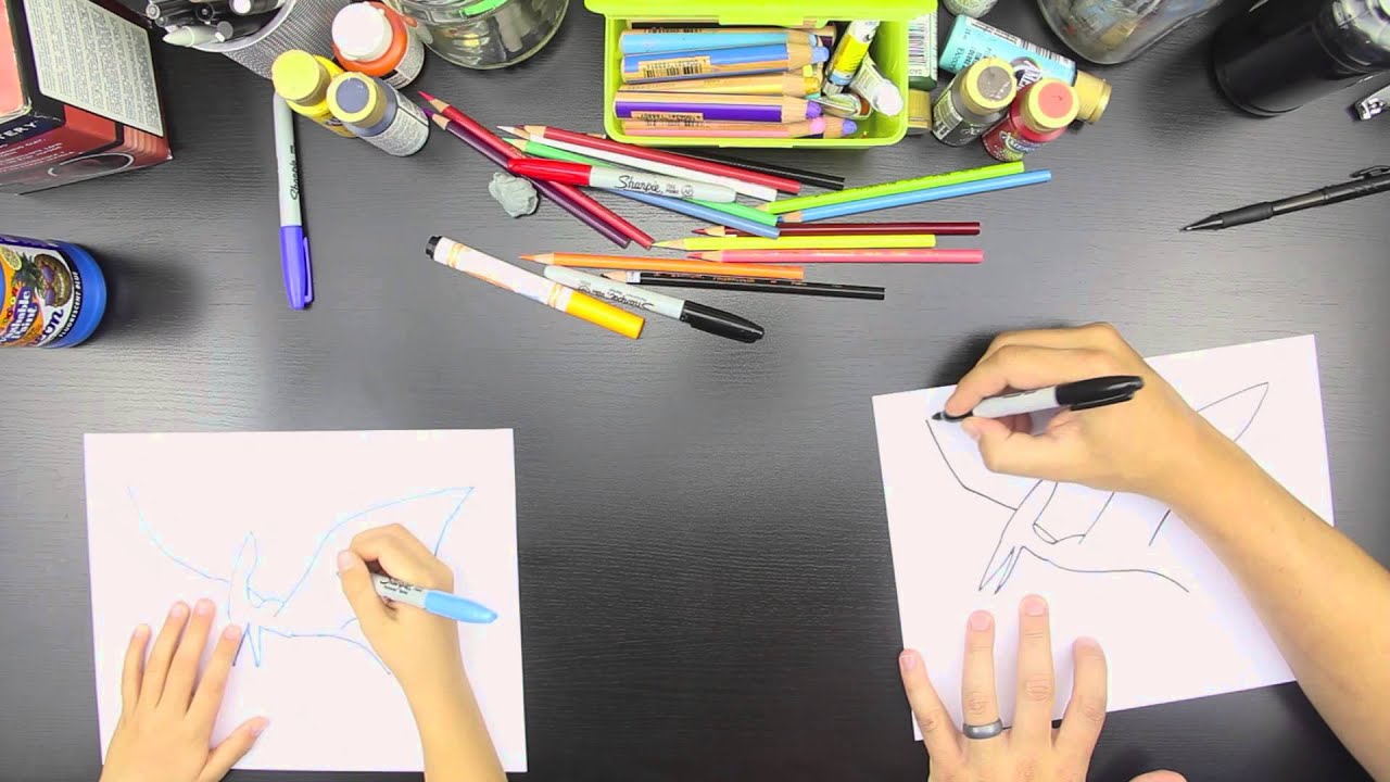 How To Draw A Pterodactyl - YouTube