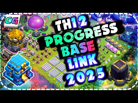 New! TH12 Progress Base and Showcase Base with Link! COC TH12 Funny Troll Base 2025