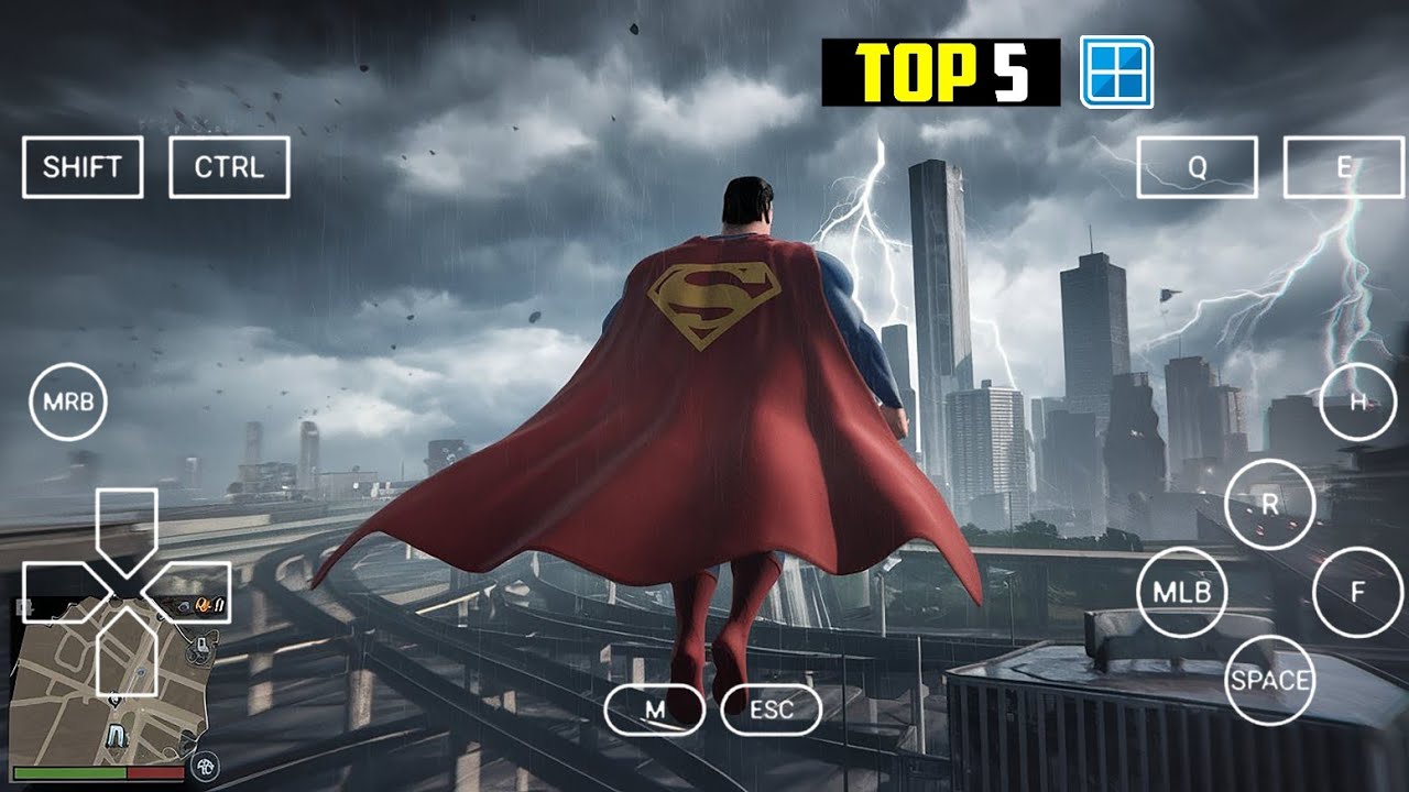 Top 5 Superman Games Winlator Emulator Android High Graphics - YouTube