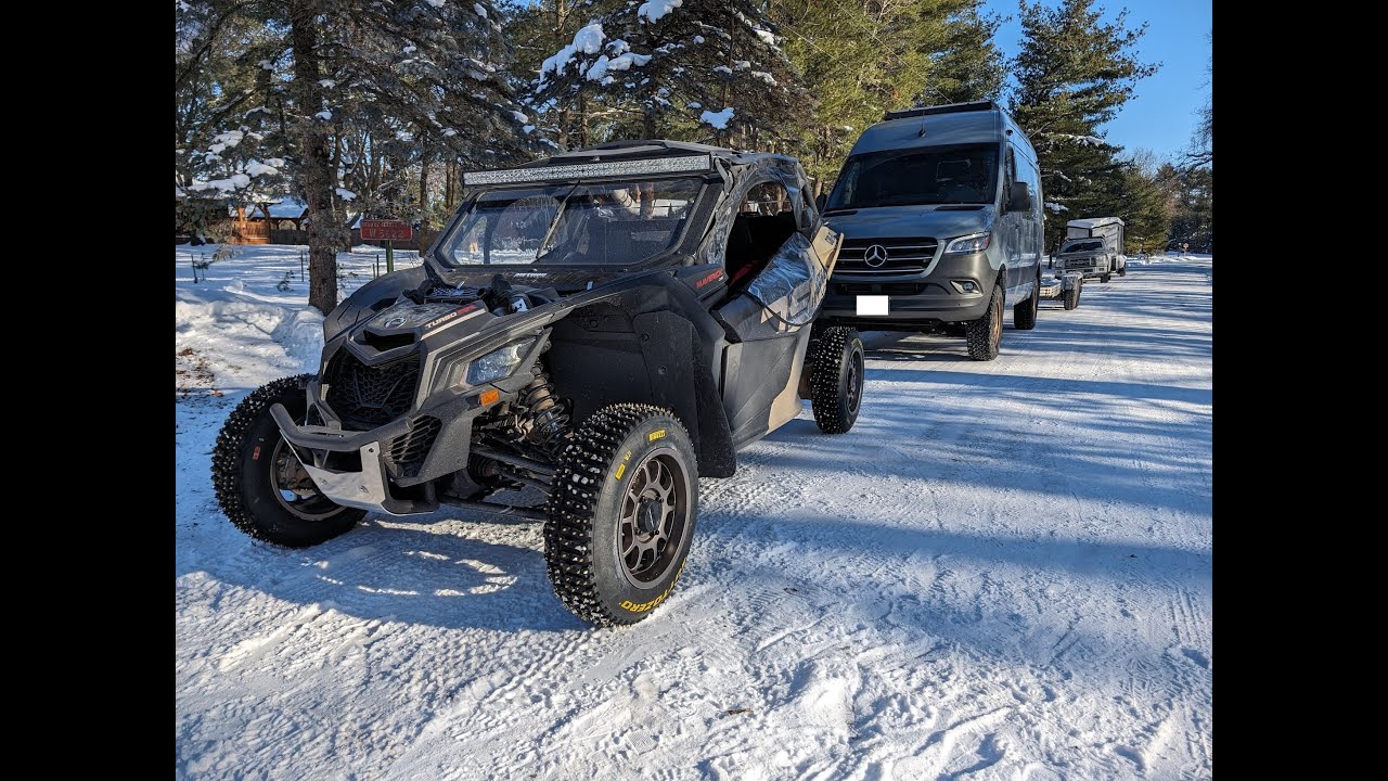 Can am Maverick X3 ice racing on a frozen Wisconsin lake with WRC ...