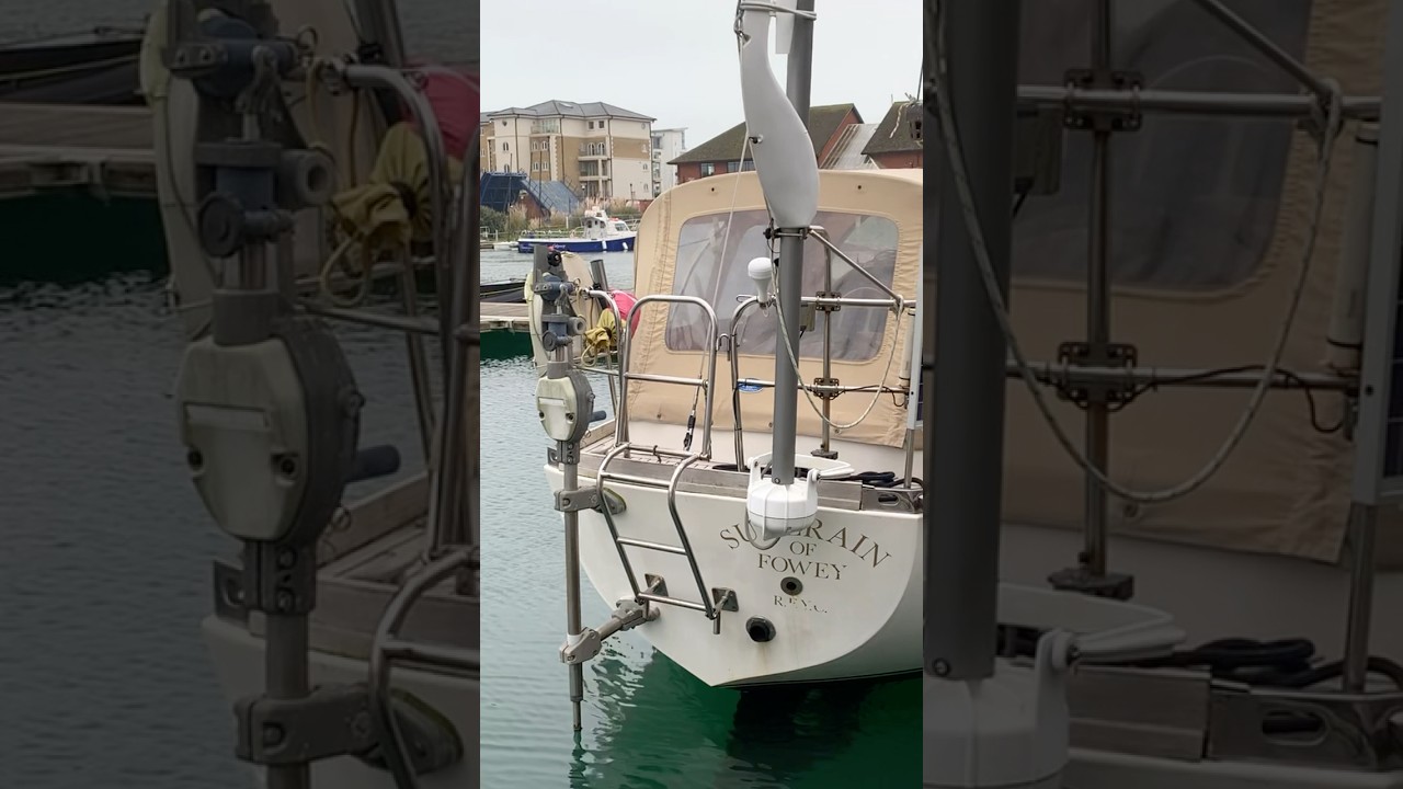 Self steering wind vane & wind turbine 12volt charger #sailing # ...