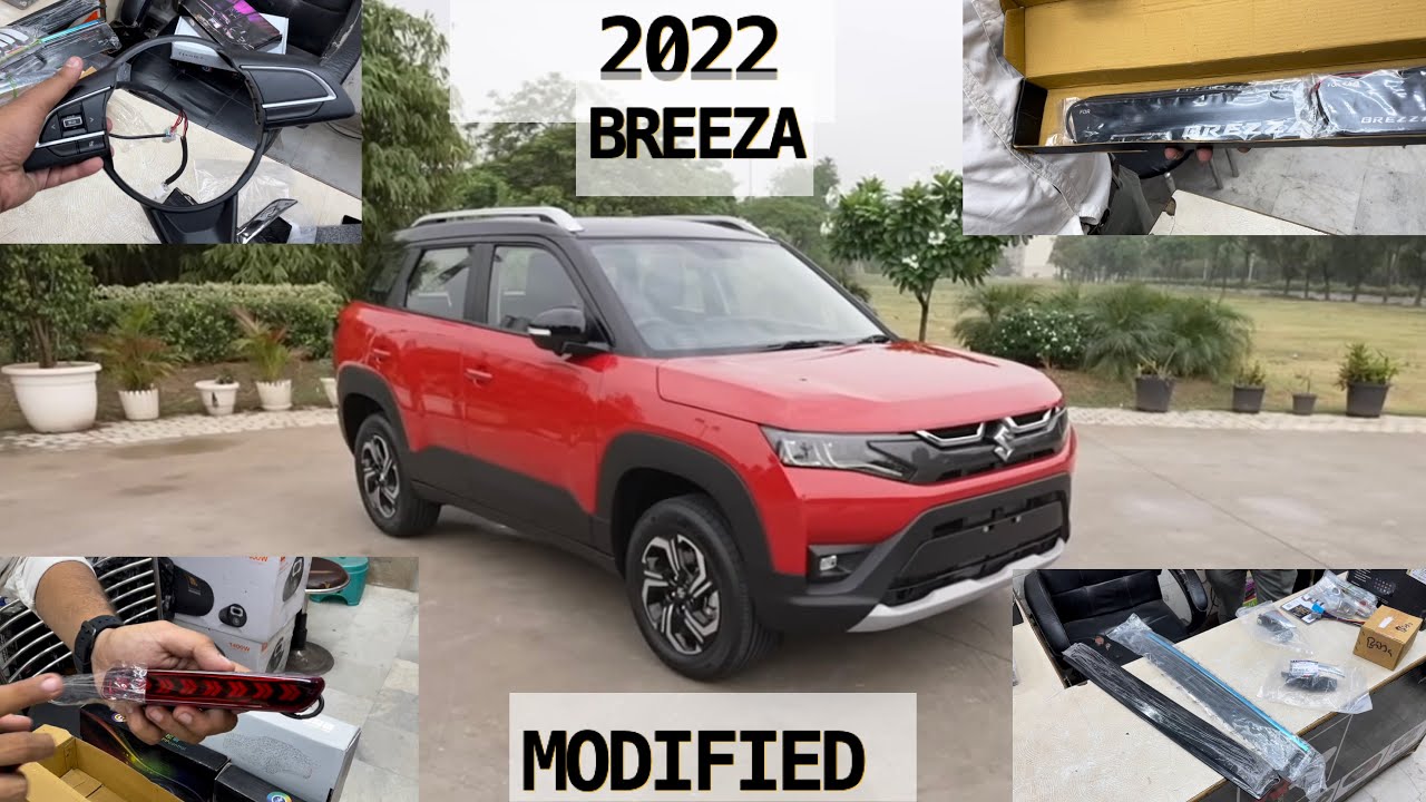BREZZA 2022 MODIFIED | NEW BREZZA LXI BASE MODIFIED ACCESSORIES 💥|OEM ...