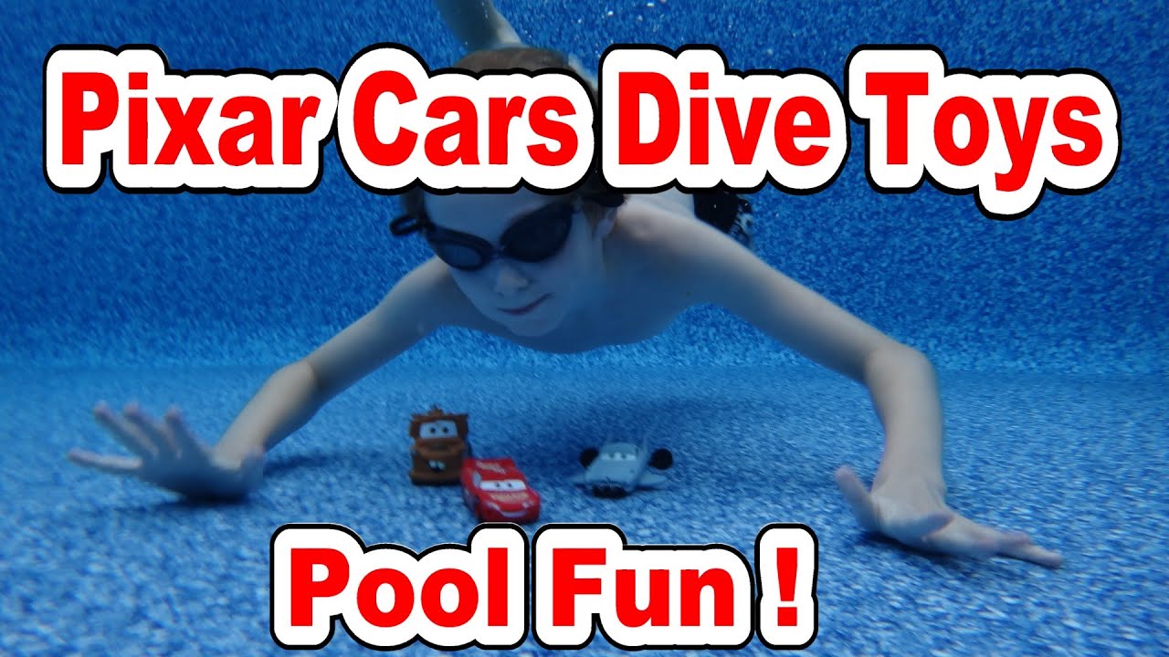 Pixar Cars Dive Toys Lightning McQueen, Mater and Finn McMissile in the ...