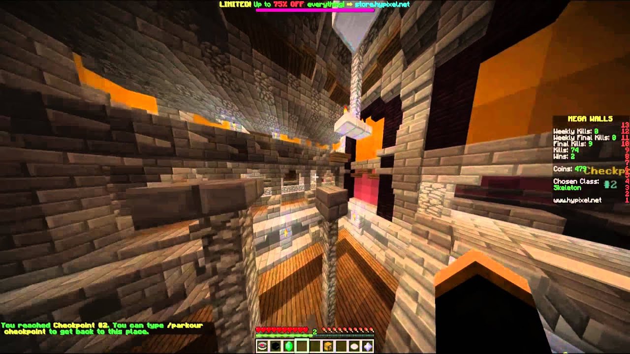 Hypixel Mega Walls Parkour in 35.407 - YouTube