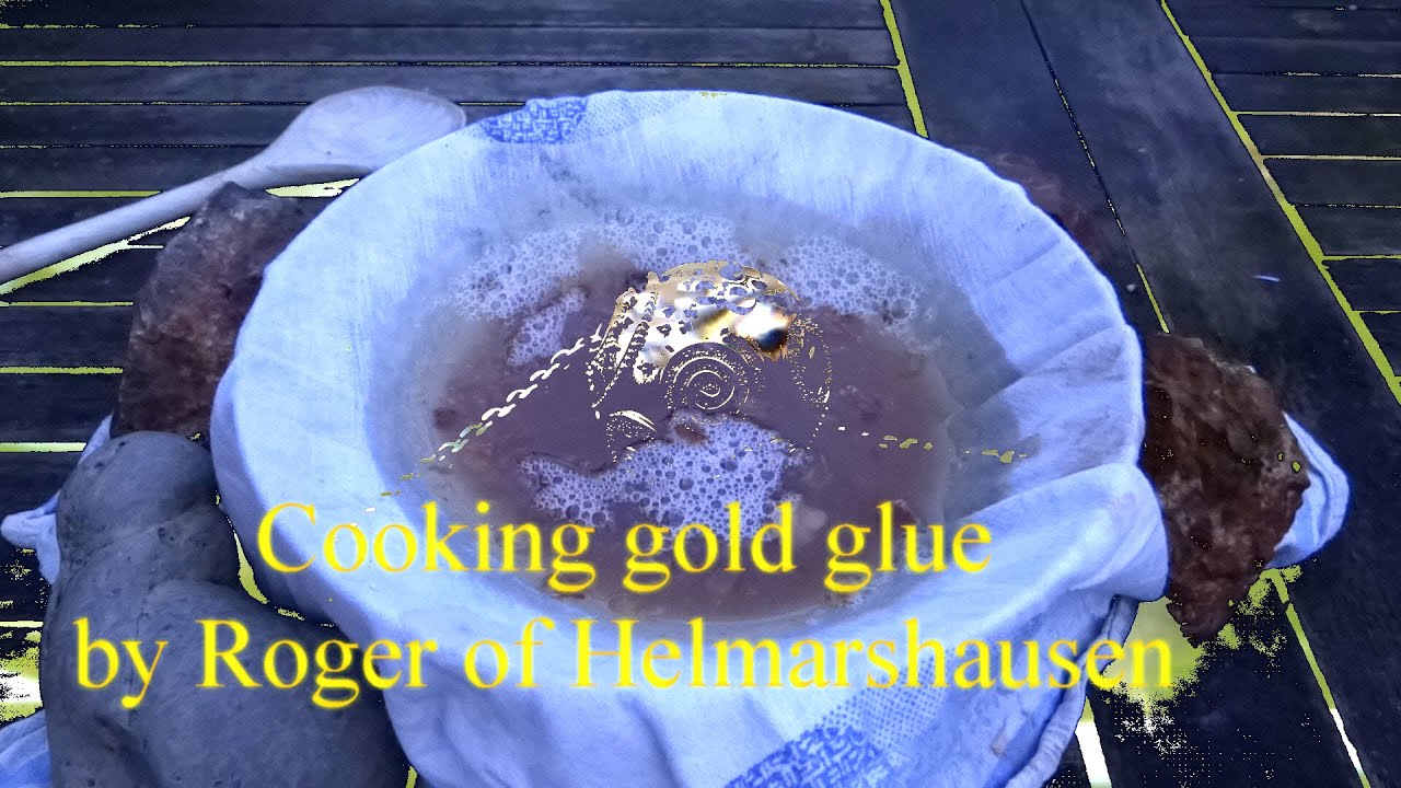 Cooking gold glue by Roger of Helmarshausen - YouTube
