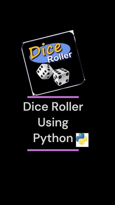 Digital Dice Roller Using Python #shorts #shortsfeed #python #coding #programming #ytshorts # ...