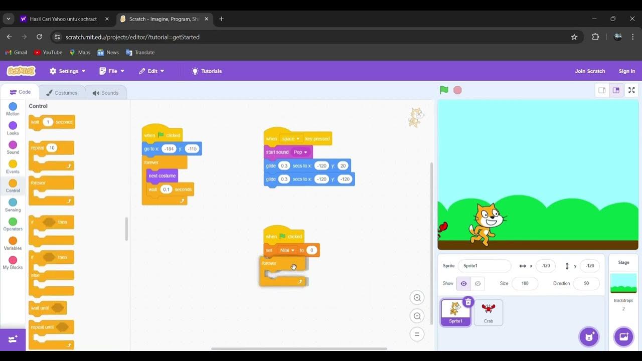 tugas membuat game dari scratch - YouTube