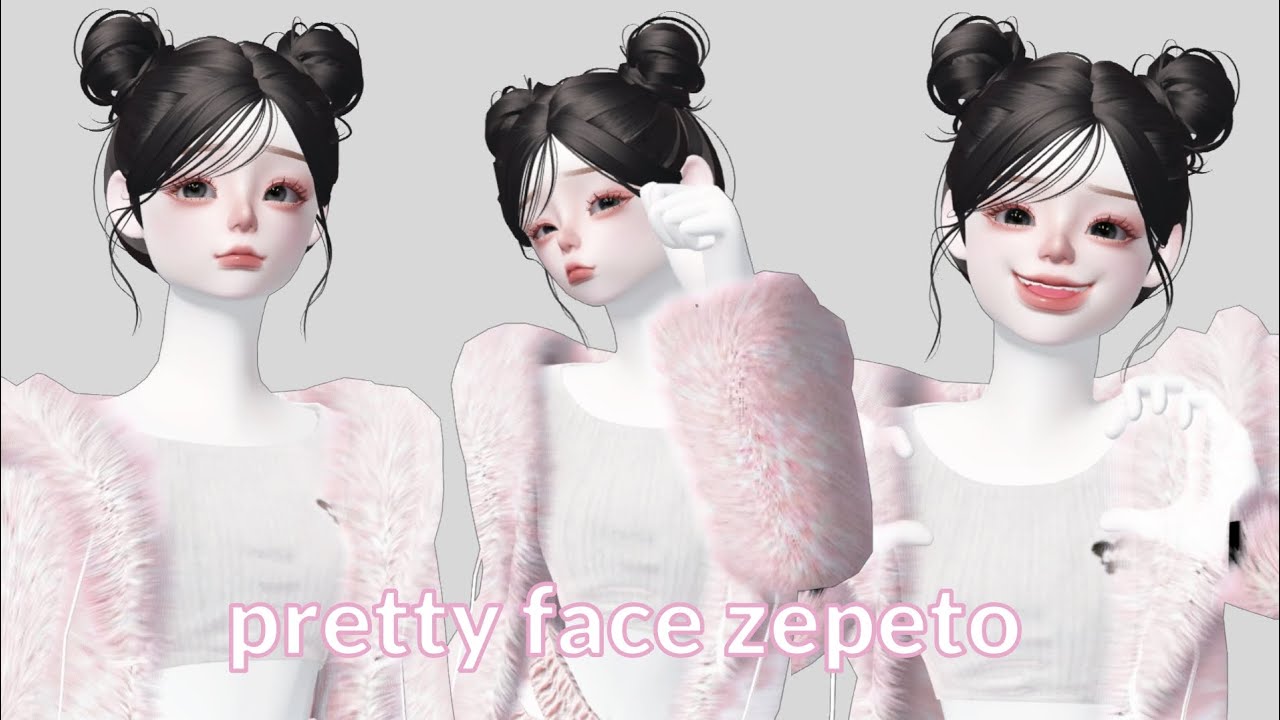 pretty girl face||tutorial zepeto - YouTube