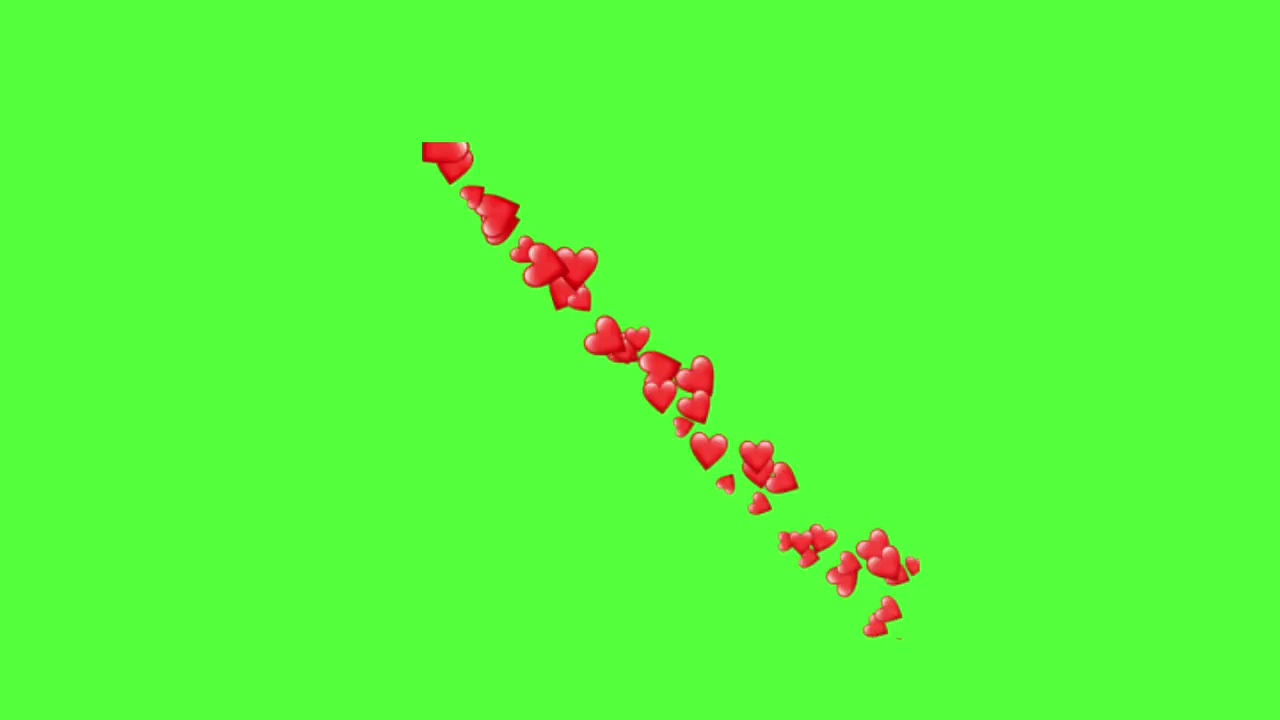 HD HEART GREEN SCREEN EFFECT - YouTube