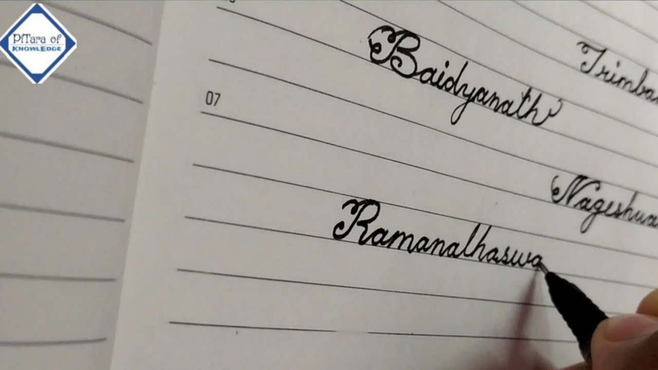 Beautiful Cursive Handwriting | 12 Jyotirlinga's name of Lord Shiva ...