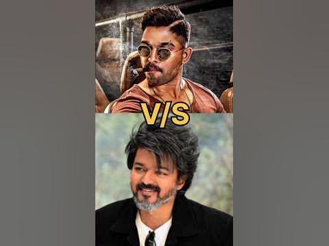 Allu arjun vs thalapathy vijay#shorts #trending #viral #trend #youtubeshorts #alluarjun # ...