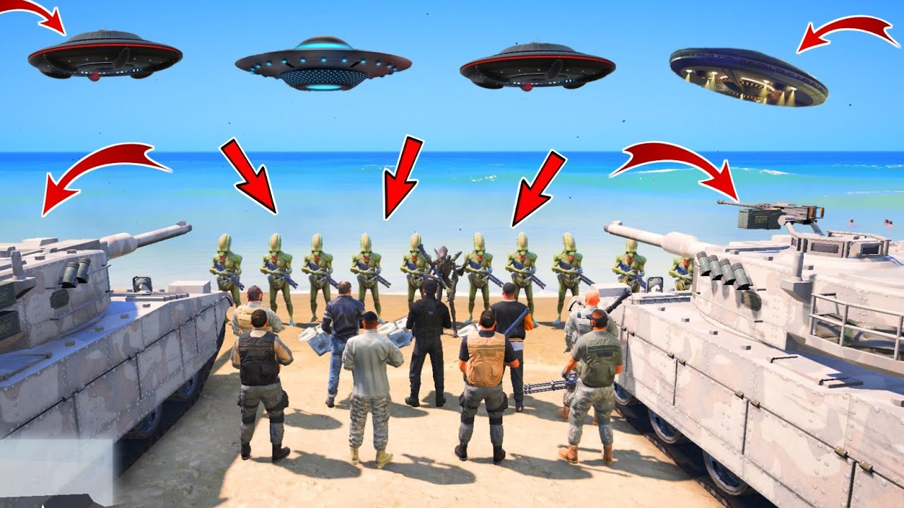 GTA 5 : THE END OF ALIENS 👽 FROM LOS SANTOS || BB GAMING - YouTube