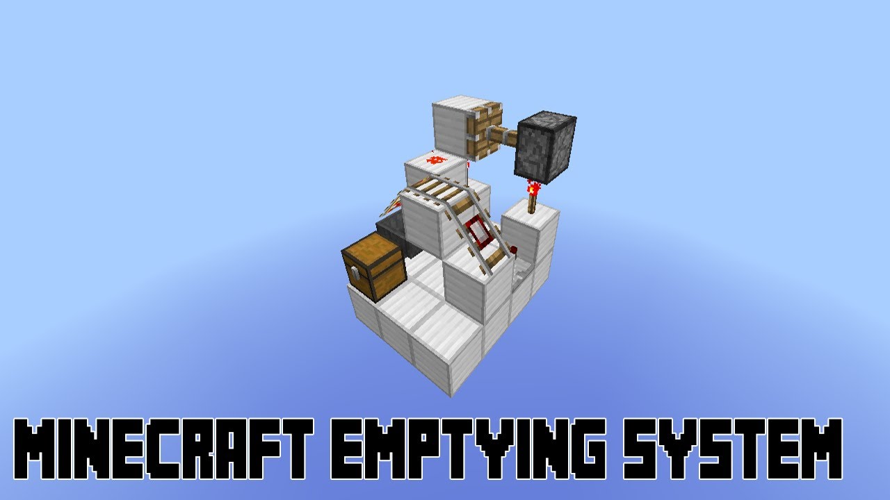 Minecraft #Self automatic mine cart emptying system in 1.6.1 - YouTube