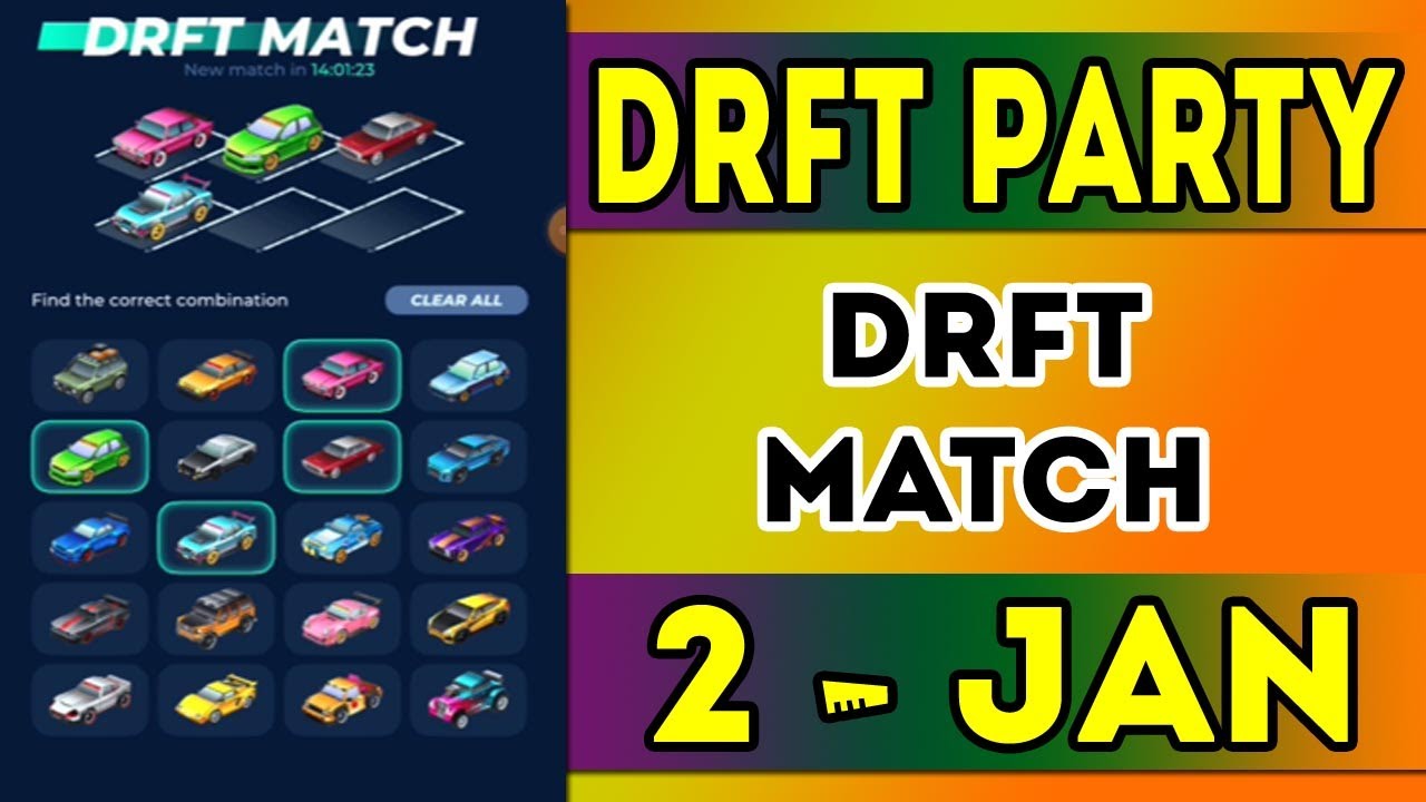 DRFT Party DRFT Match 2nd January 2025 | Today drft Promo Code | DRFT ...
