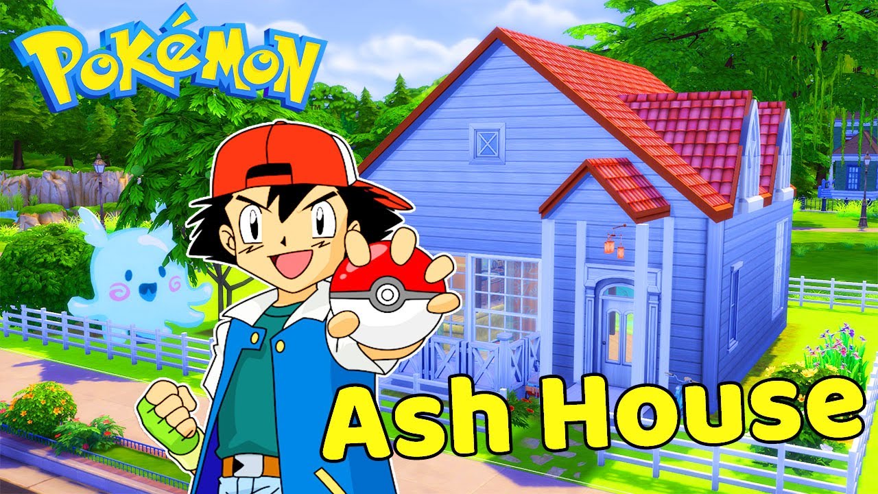 The Sims 4 Ash Pokemon House | Speed Build - YouTube