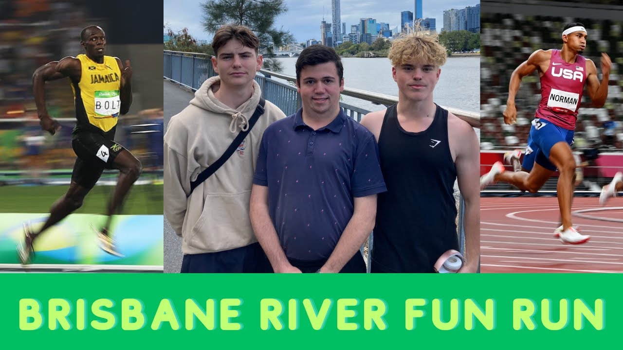 Fun Run On Brisbane River Running Track - YouTube