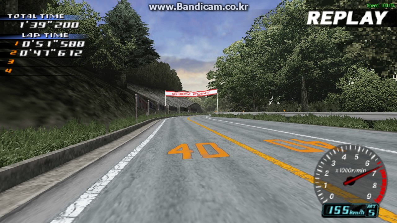 psp initial D GC8V Akina Hill Climb 3:08:880(이니셜D 스트리트 스테이지 아키나 힐클라임 ...