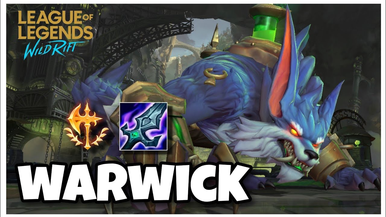 Warwick wild rift gameplay | Warwick build e runas - YouTube