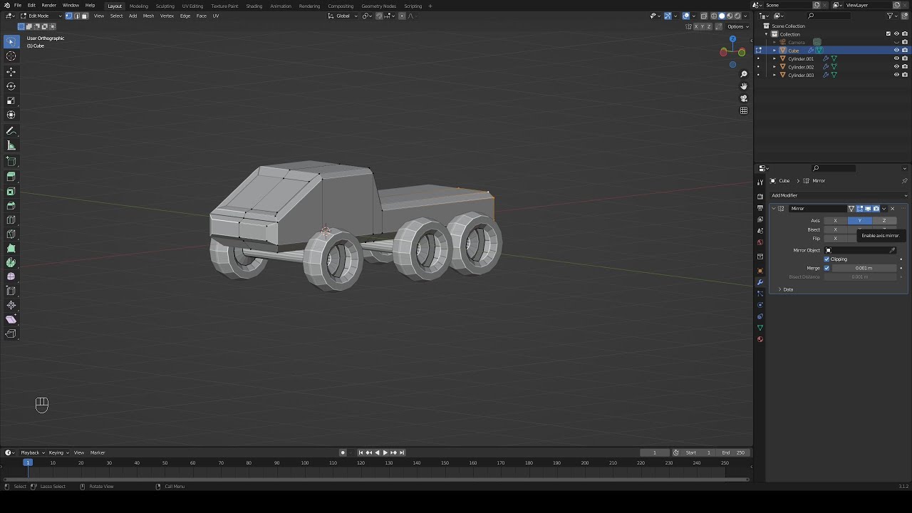 Blender 100 days - Day 4 - Simple truck - YouTube