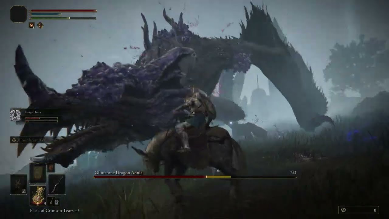 Elden Ring: First Playthrough - Glintstone Dragon Adula (First ...