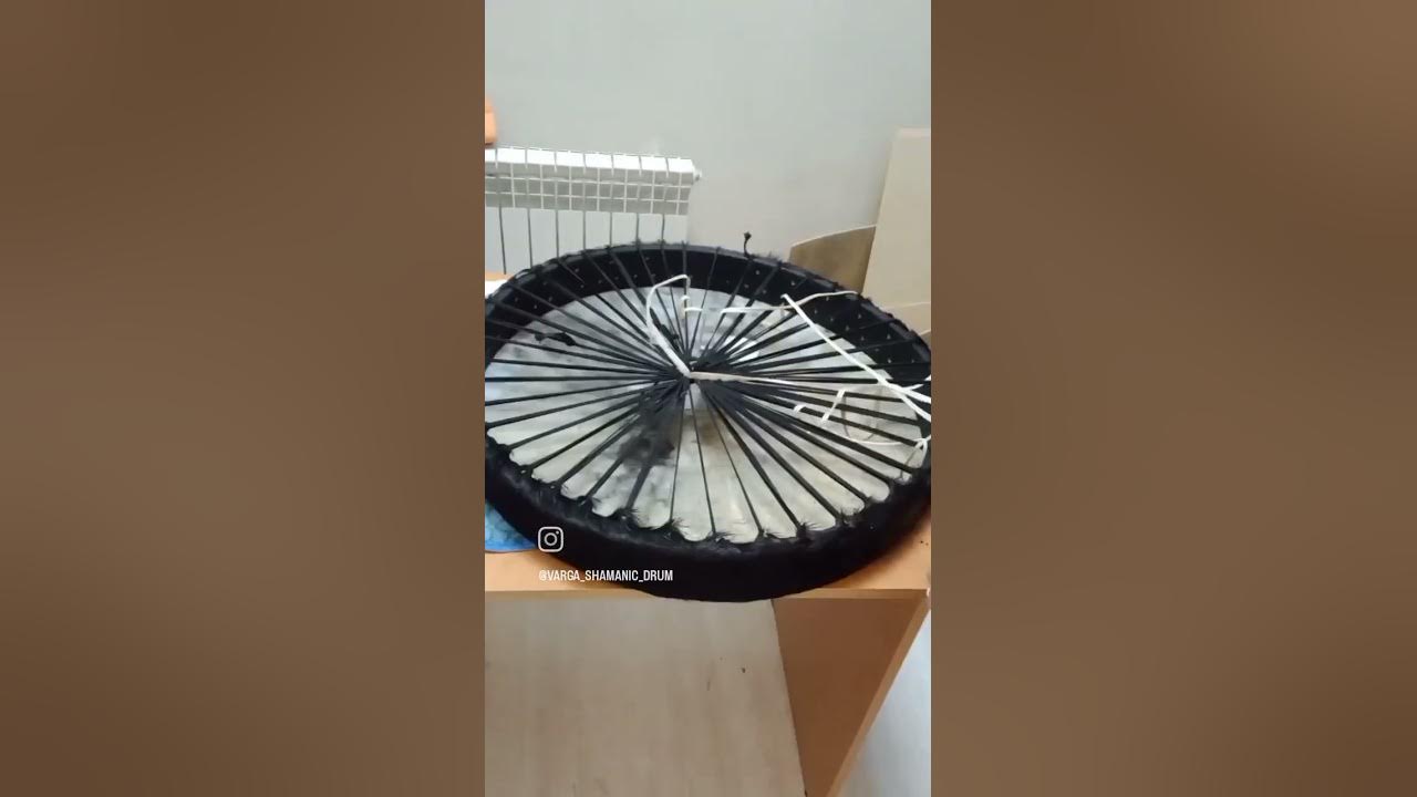 бубен своими руками, сотворение. натяжение мембраны на обод. шаманский ...