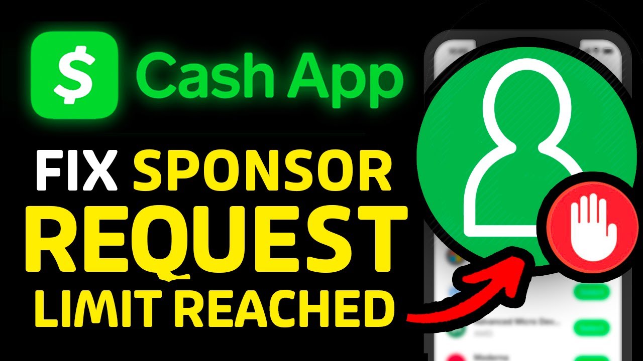 How to Fix Sponsor Request Limit Reached on Cash App - YouTube