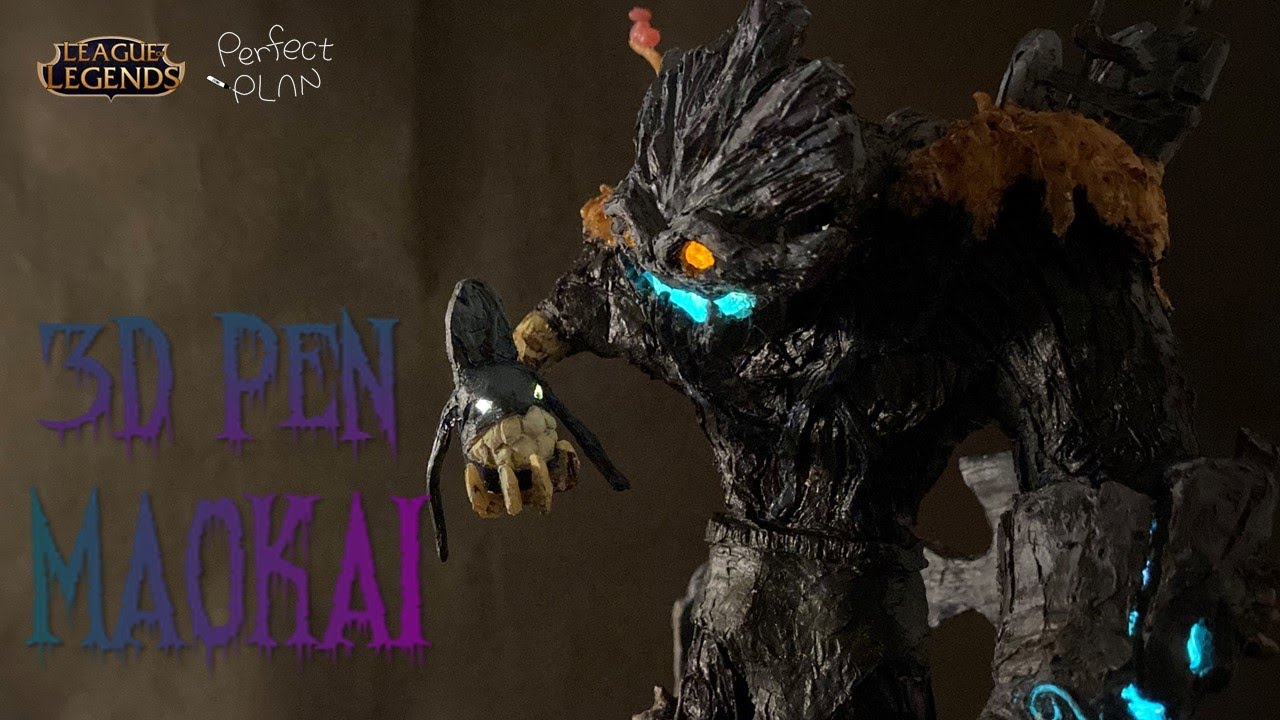 [3D PEN] 롤 LOL 악령 마오카이 만들기(Maokai from LOL) - YouTube