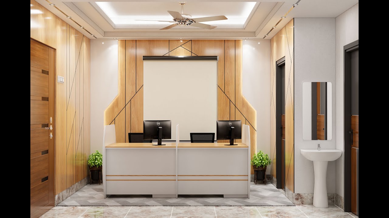 3D Interior Design Animation For Office Room (2024) - YouTube