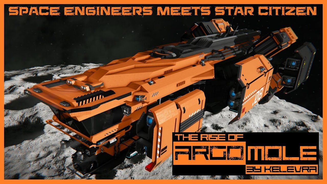 [SPACE ENGINEERS] Argo Mole - Cinematic Teaser - Mining Vessel/Ship ...