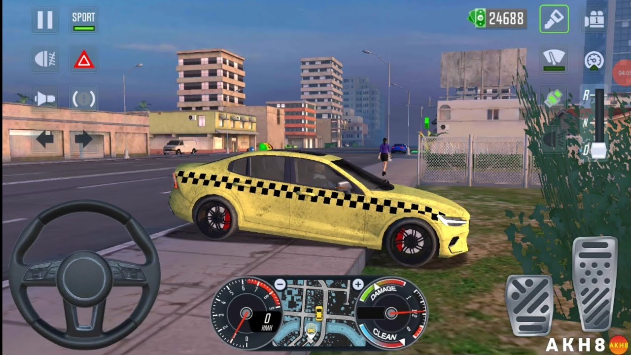 Taxi Sim 2022 Evolution | Volvo S60 Crash Test 🔥 Taxi Car Drive un Uber ...