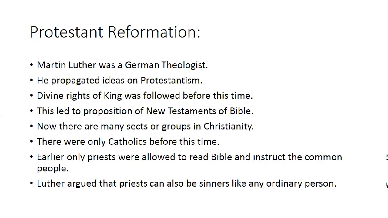 Early Modern Period 6/6 (Protestant Reformation) - YouTube