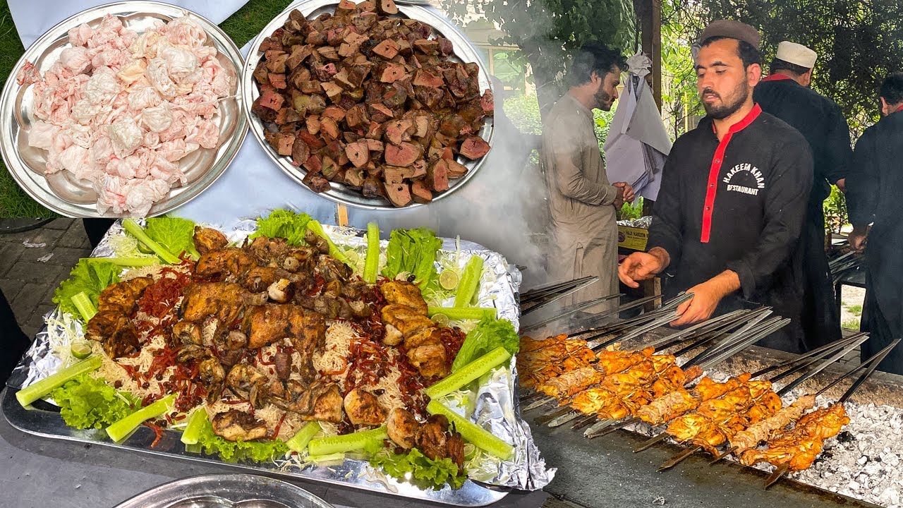 Afghani PLATTER For 5 Peoples | Meat HEAVEN OF Peshawar | Mutton BBQ ...