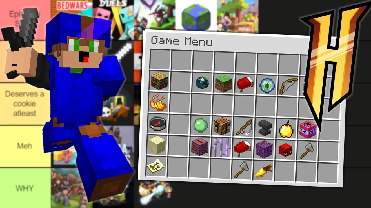 I Ranked *EVERY* Hypixel Game in a Tier List... - YouTube