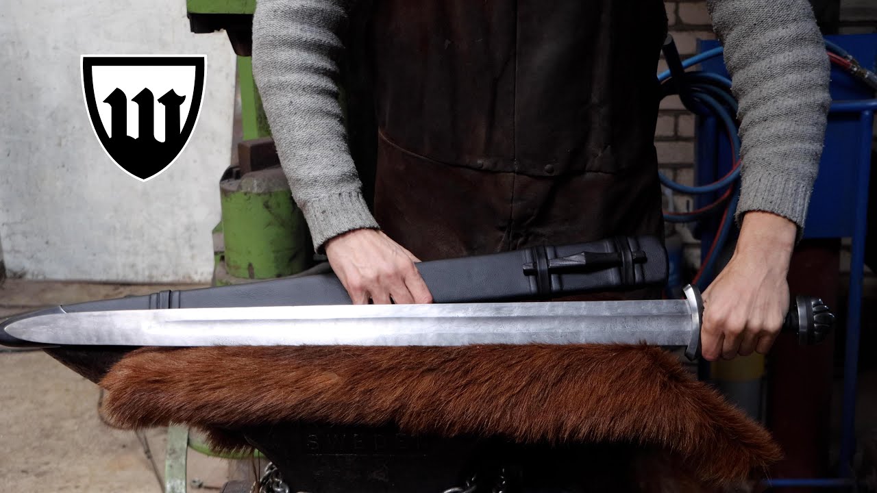 Forging a pattern welded viking sword, the complete movie. - YouTube