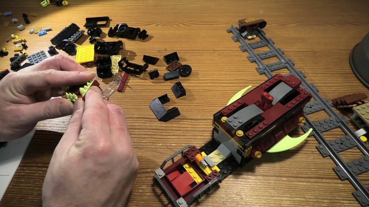 Building Lego Hidden Side Ghost Train Express SET 70424 PART 2 4K - YouTube