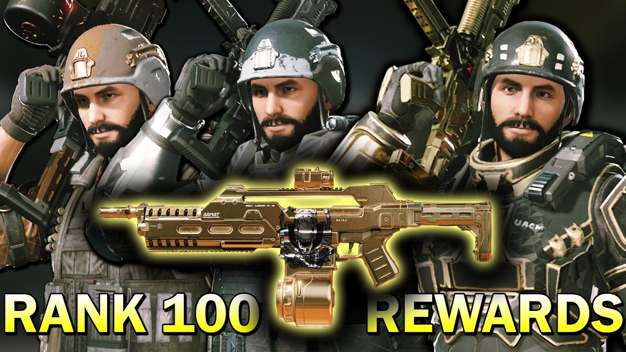 RANK 100 ALL PRESTIGE REWARDS - Aliens Fireteam Elite - Unlockable ...