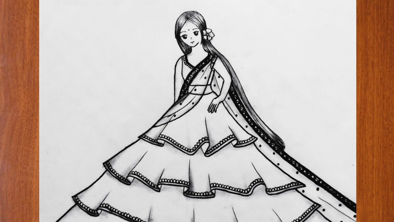 How to draw a girl ||girl drawing simple ️ - YouTube