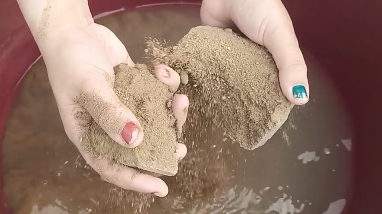 New video 📸 pure crunchy mud water crumbling/satisfying asmr/relaxing ...