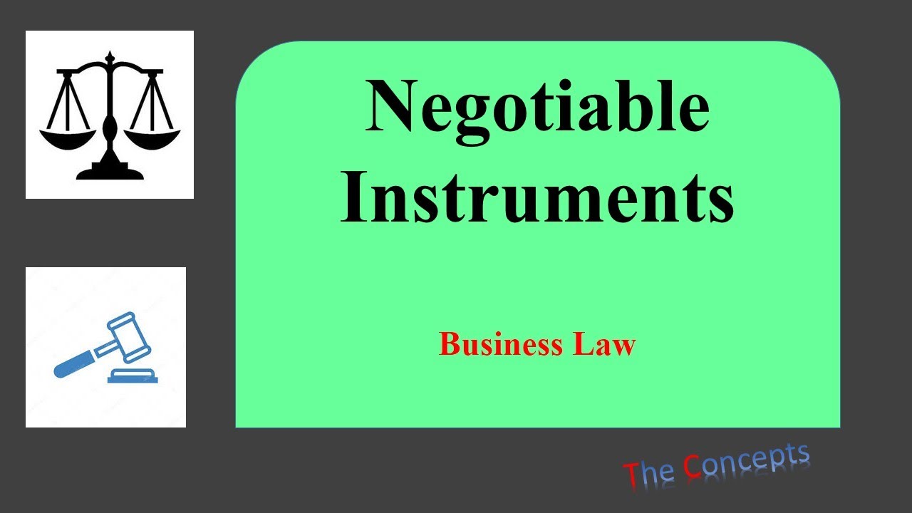 Business Law Negotiable Instruments YouTube business-law-negotiable-instruments-youtube