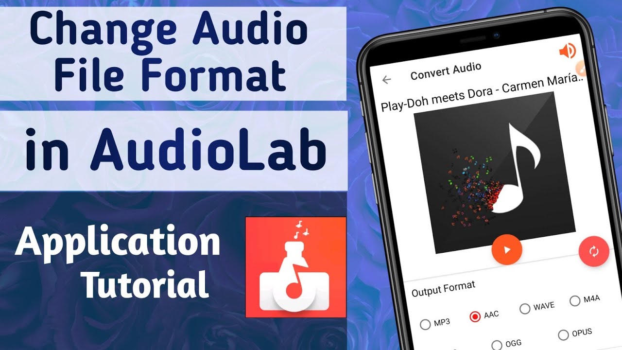 How to Change Audio File Format in Audio Lab App - YouTube