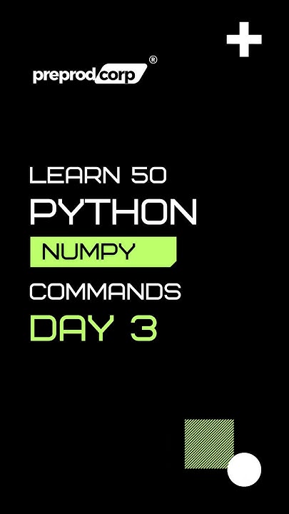 Numpy Day 3 Youtube