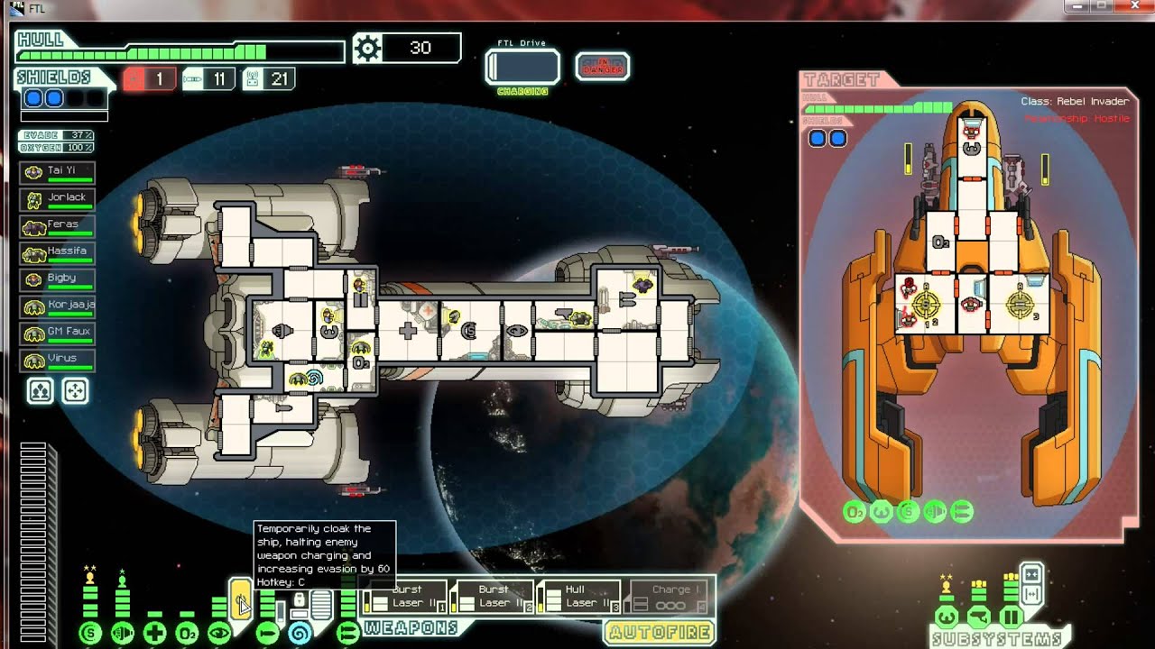 FTL - Gameplay - Federation Cruiser - Great setup in the end - YouTube