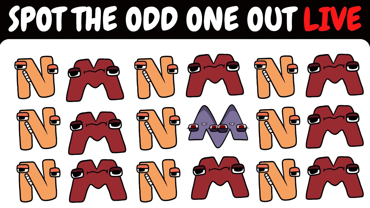 Can You Spot the Odd Alphabet Lore | Guess The Alphabet Lore Quiz ...