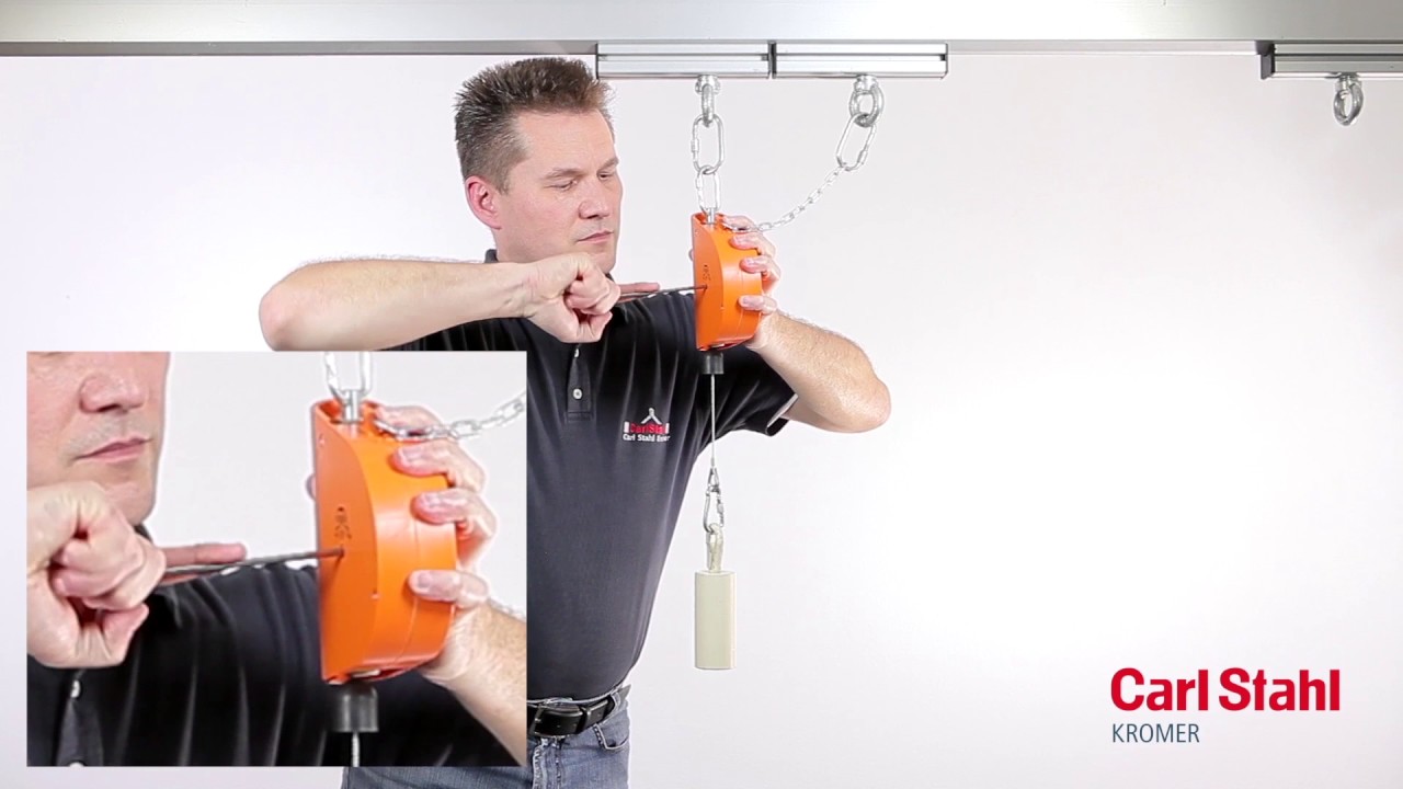 Adjustment of working load - Tool Retractors (spring balancers) 7200 ...