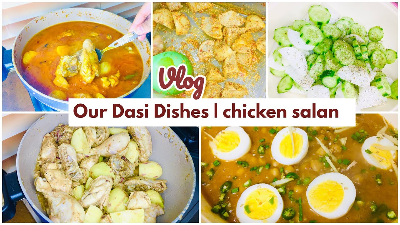 Our Desi Dishes | Anda Channy ka Salan | Aloo Chicken Shorba Recipe ...